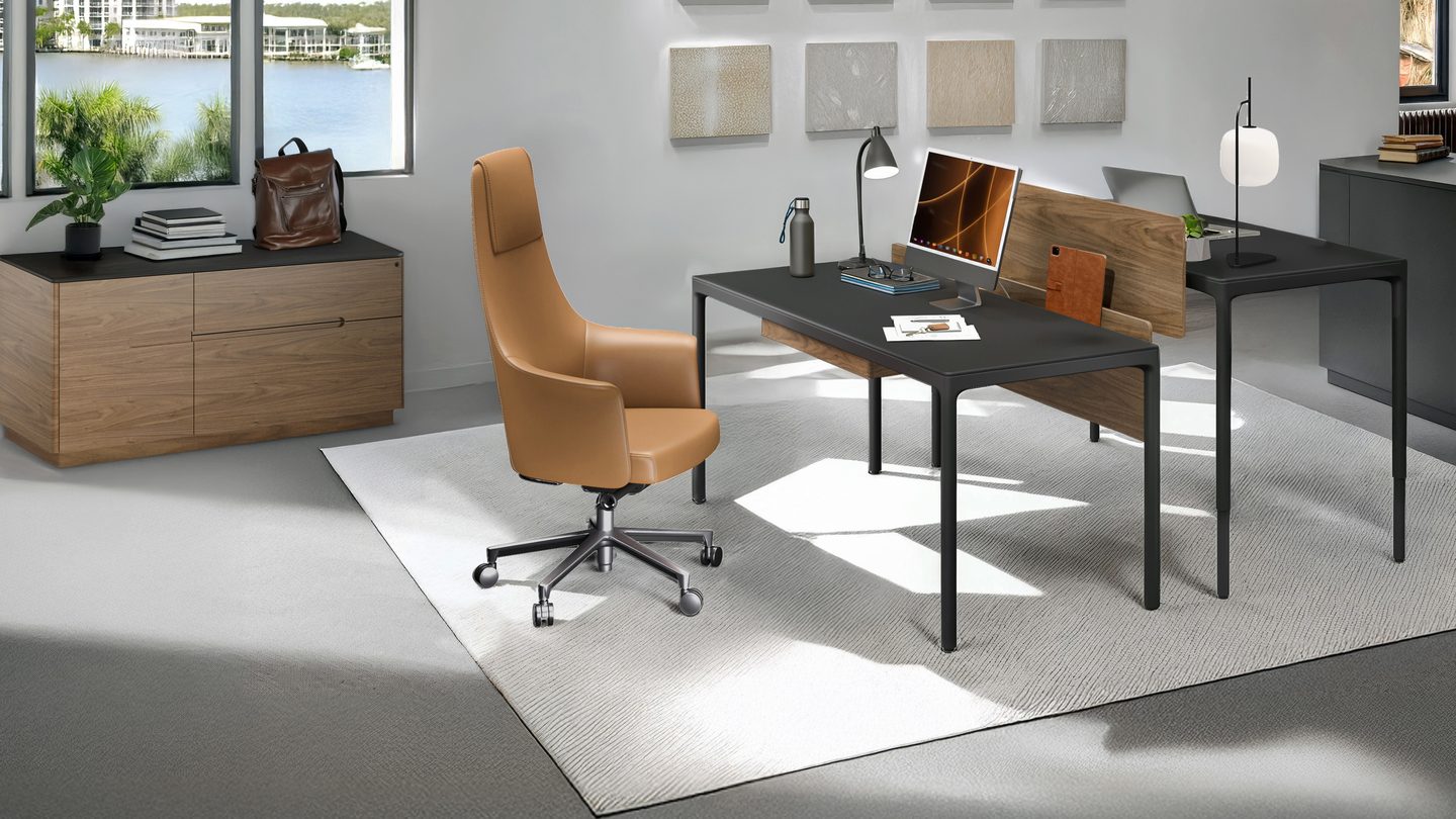 Luma 6762 Modern Home Office Standing Desk | BDI Furniture