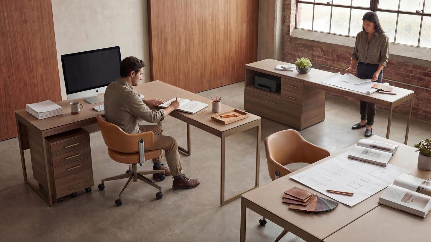 Sequel Studio 6601 Desk | BDI Furniture