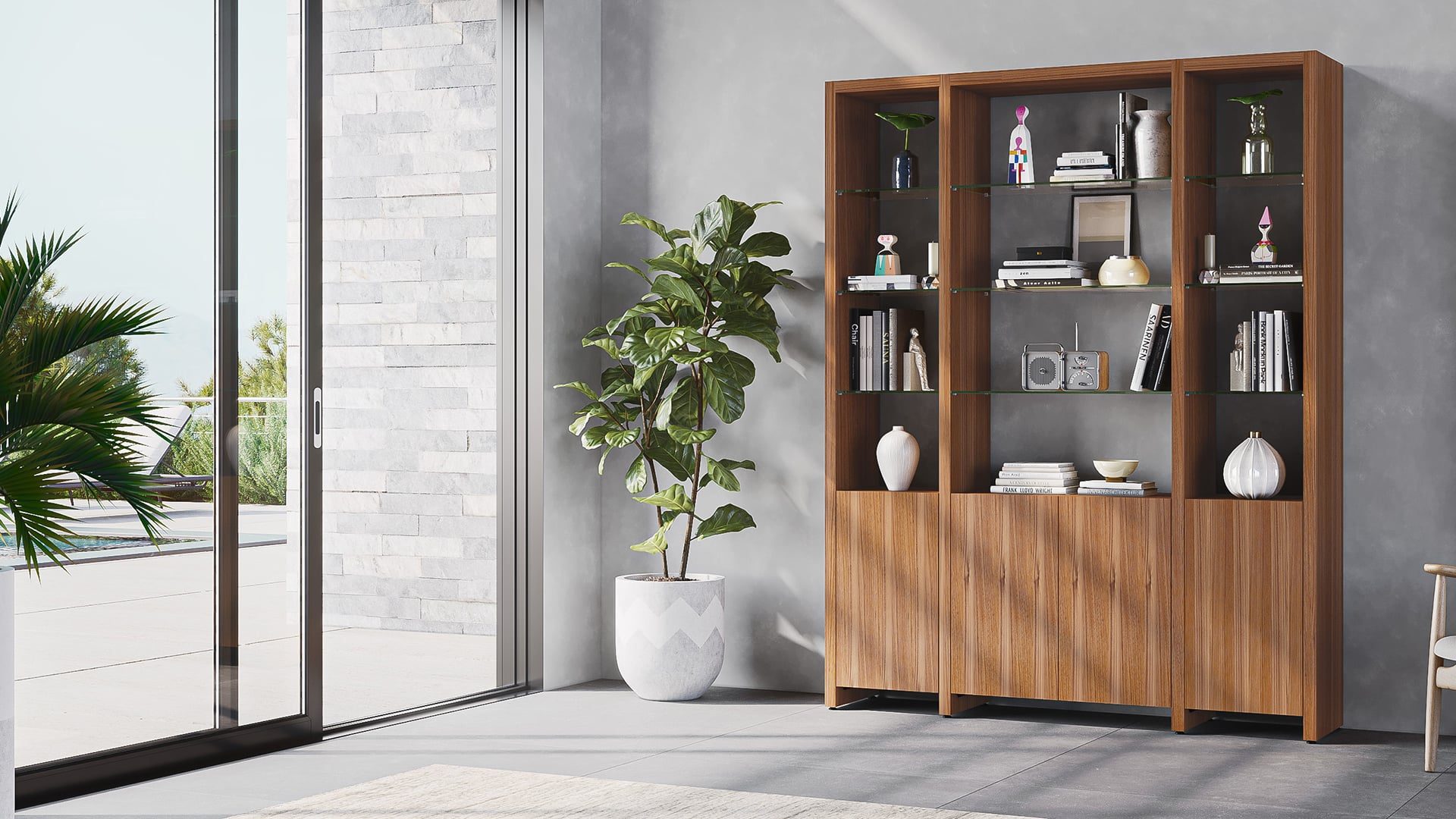 Modern Living Room Shelves, Shelving Units, and Bookcases | BDI Furniture